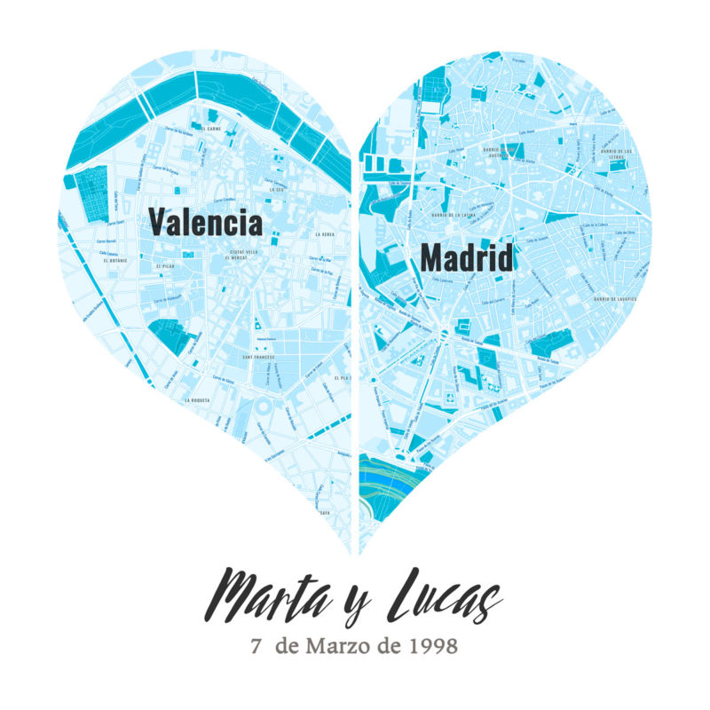 Compra tu poster "Mapas de corazón"