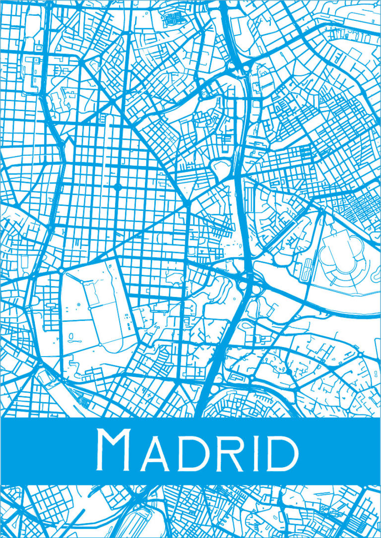 Compra tu poster de mapas "color a la carta" - Mapas Personalizados